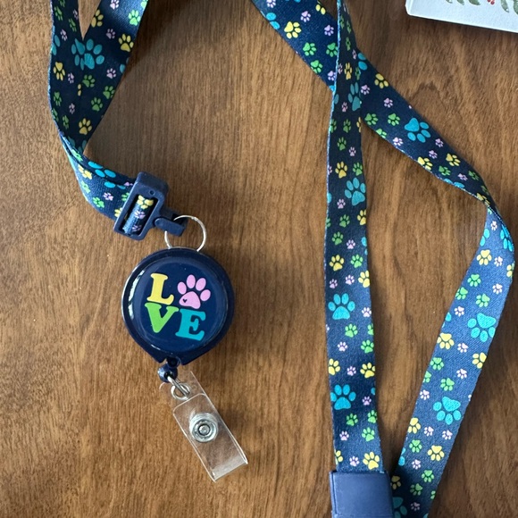 Accessories | Love Paws Badge Reel And Lanyard | Poshmark